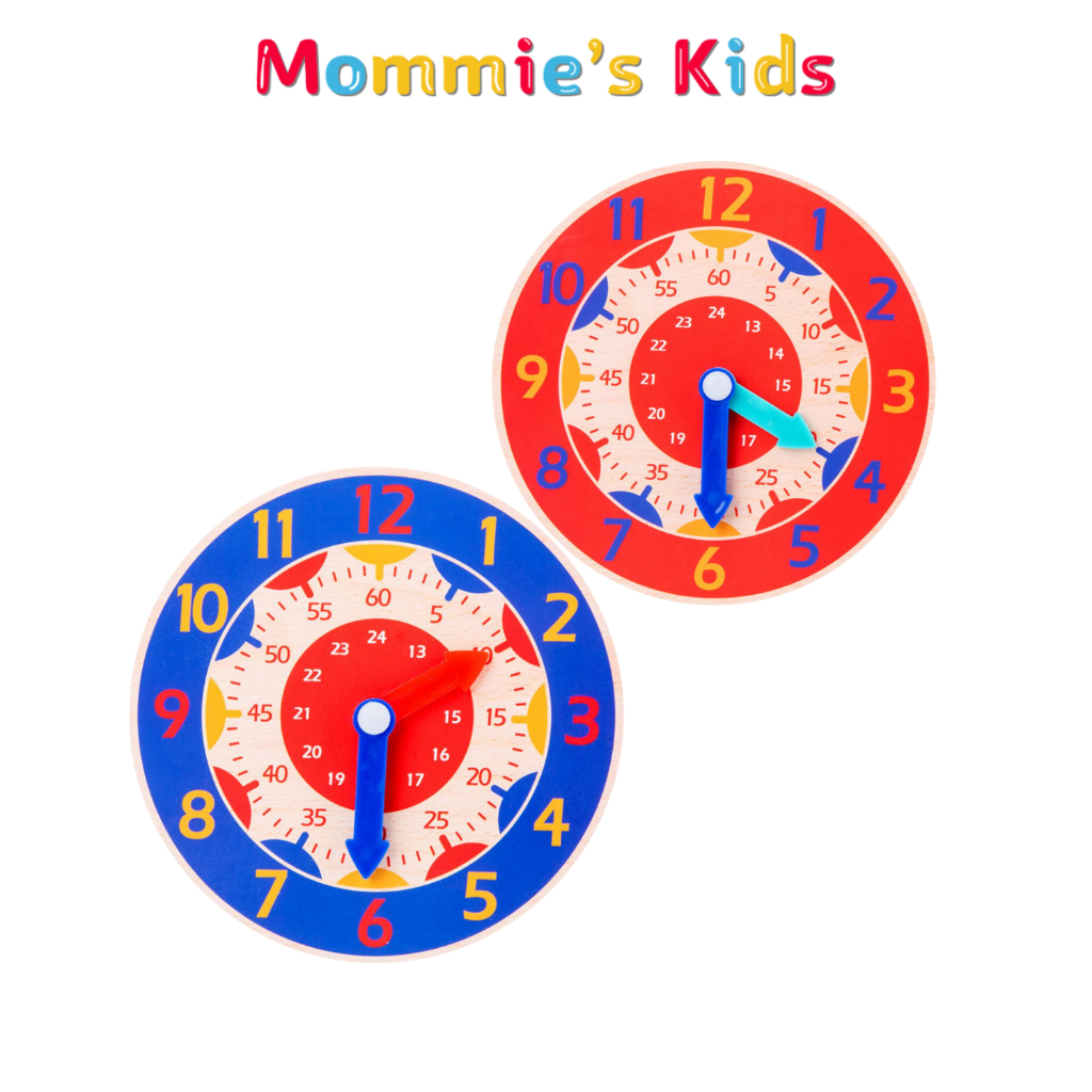 Jual Mommie's Kids Jam Kayu Edukasi Anak / Jam Mainan Anak Belajar ...