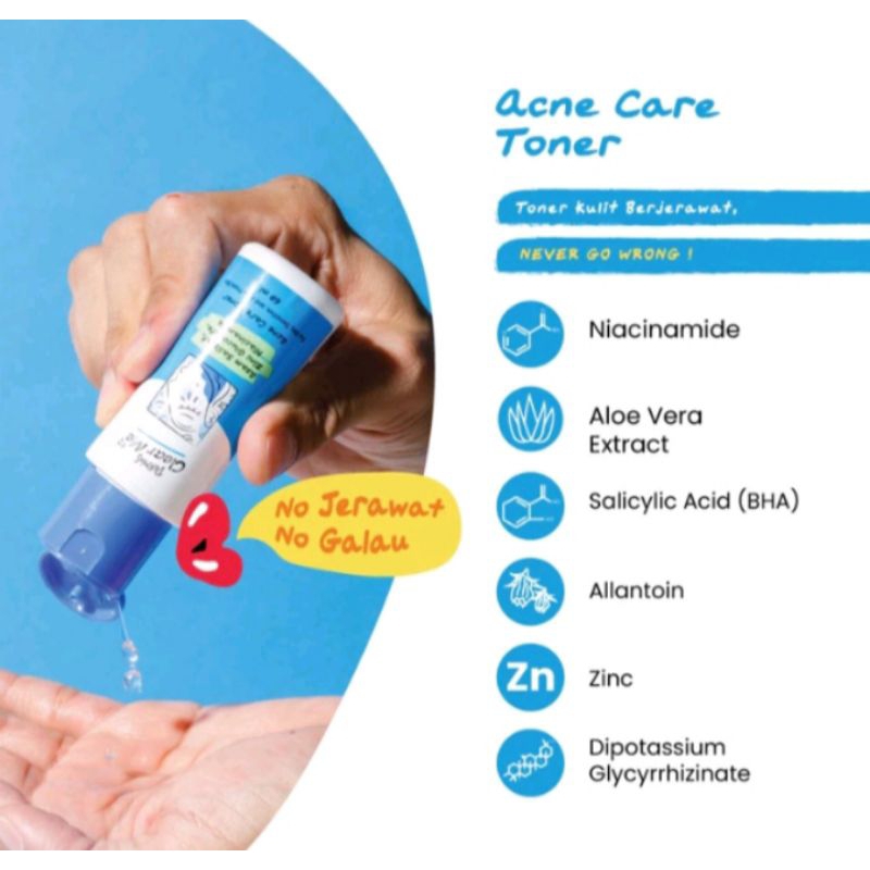 Jual DERMIES Clear Me Acne Care Toner 60ml | Shopee Indonesia