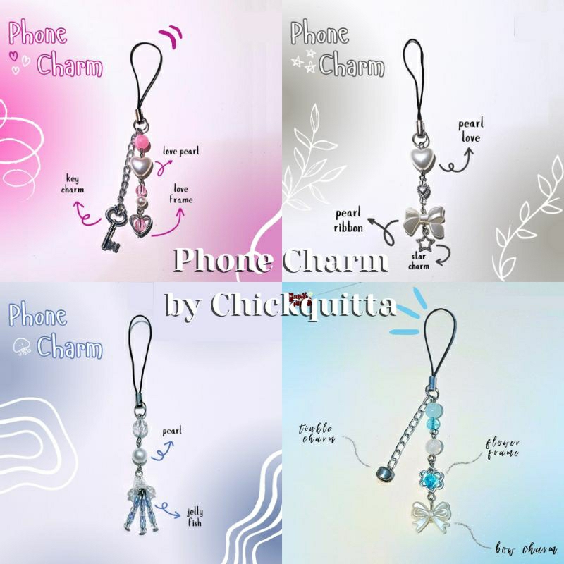 Jual [MINIMAL ORDER 10K] Phone Charm Edition — Keychain korean ...