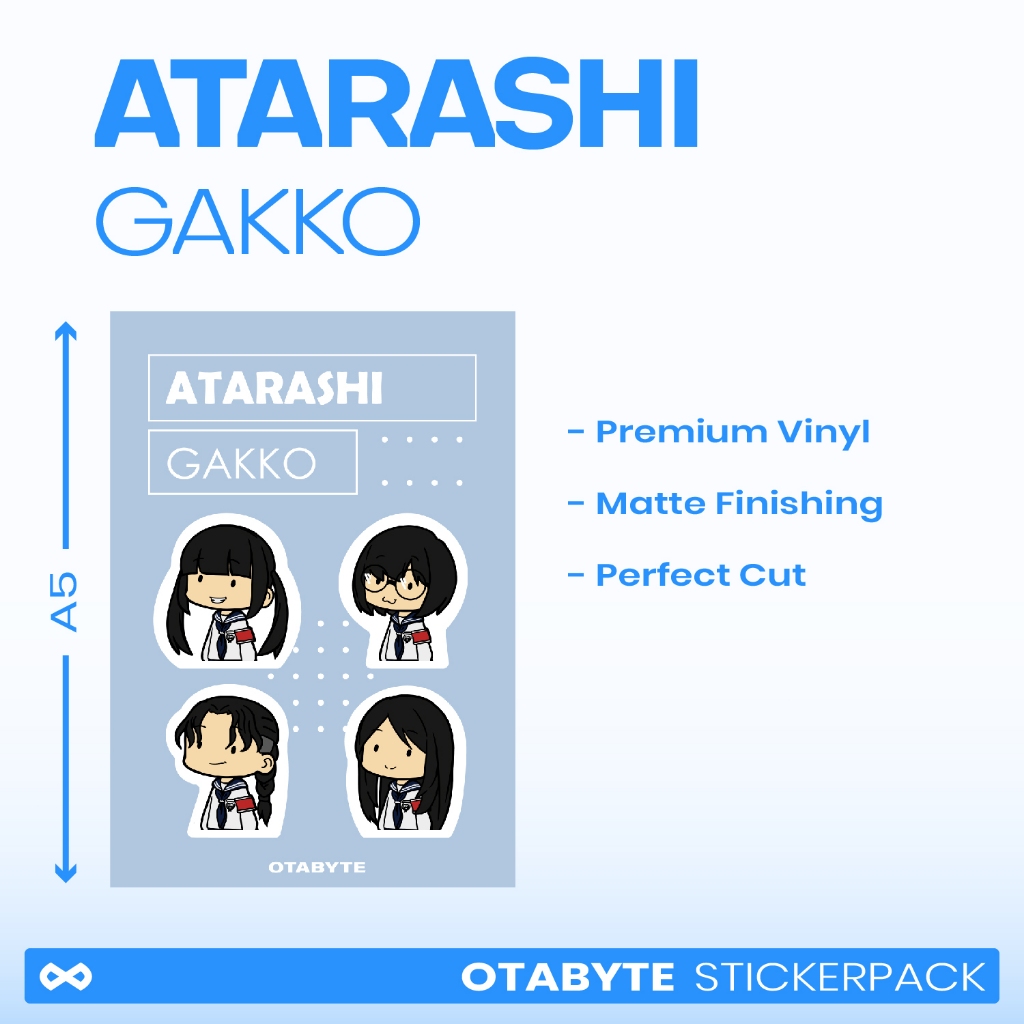Jual ATARASHI GAKKO Sticker Pack/Sticker/Sticker Kiss Cut/Wibu | Shopee ...