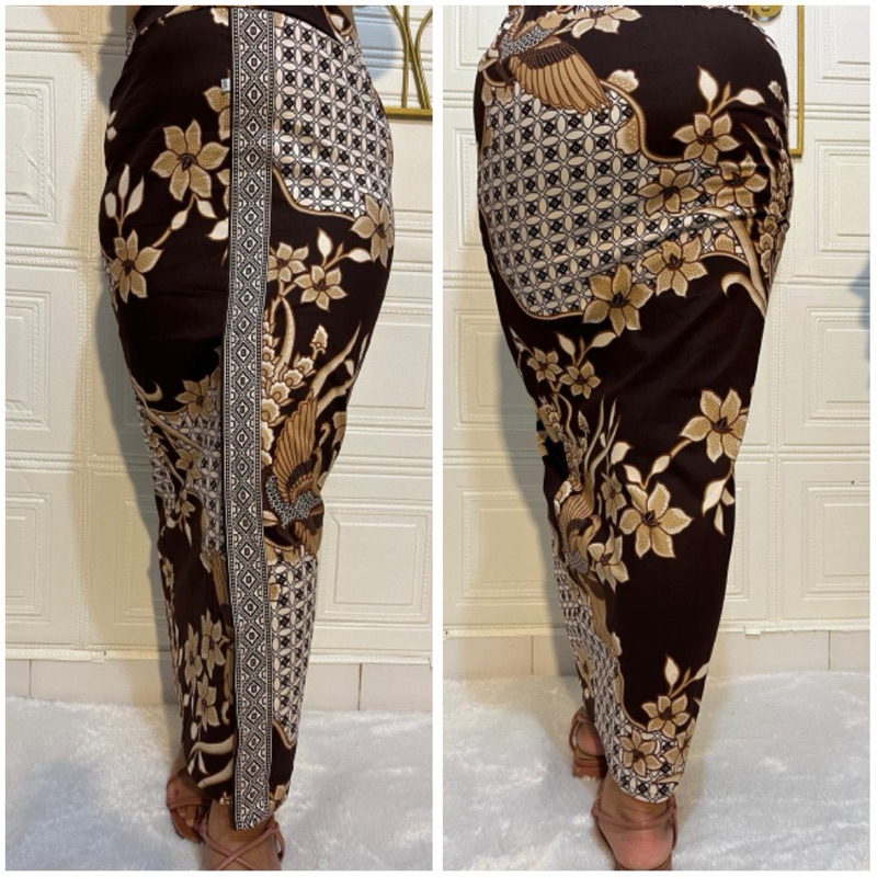 Jual KAMEN JADI BATIK MOTIF BURUNG KASUARI COKLAT FULL STRAIT/KAMEN ...