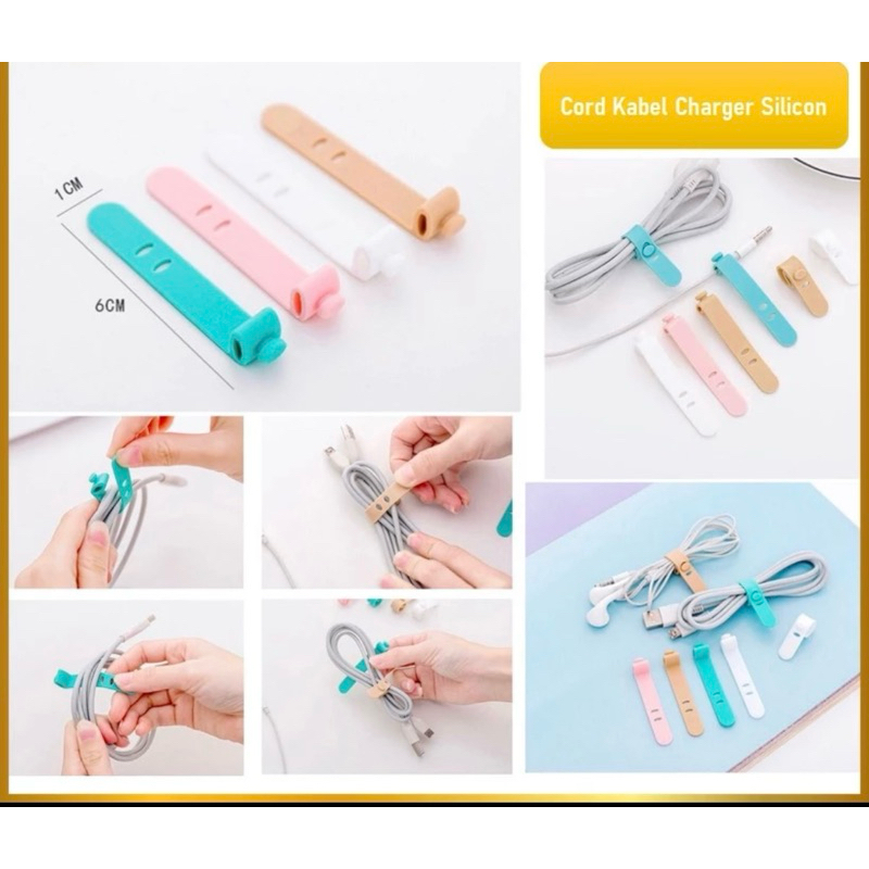 Jual Perapih Kabel /Pengikat Kabel Karet /Binder Klip Cable/Penjepit ...