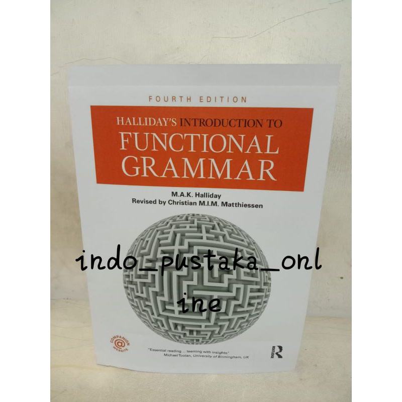 Jual hallidays introduction to functional grammar fourt edition | Shopee Indonesia