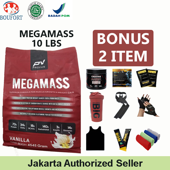 Jual MEGAMASS 10LBS PROVUS MEGA MASS 10 LBS LB WEIGHT GAINER 4.5Kg ...