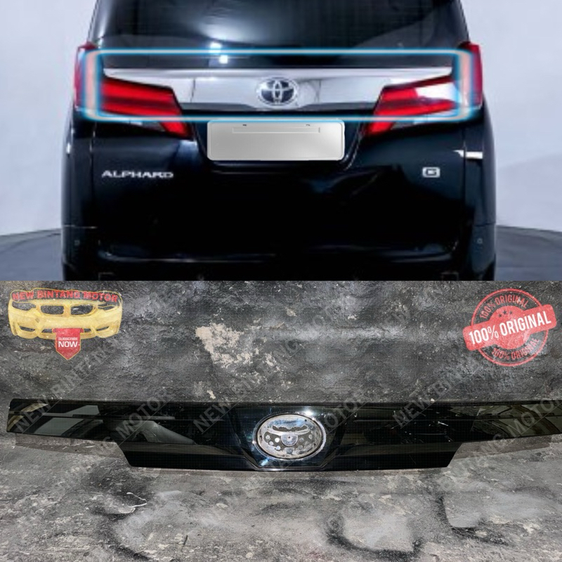 Jual Cover bagasi trunklid toyota alphard facelift 2020 2022 original ...