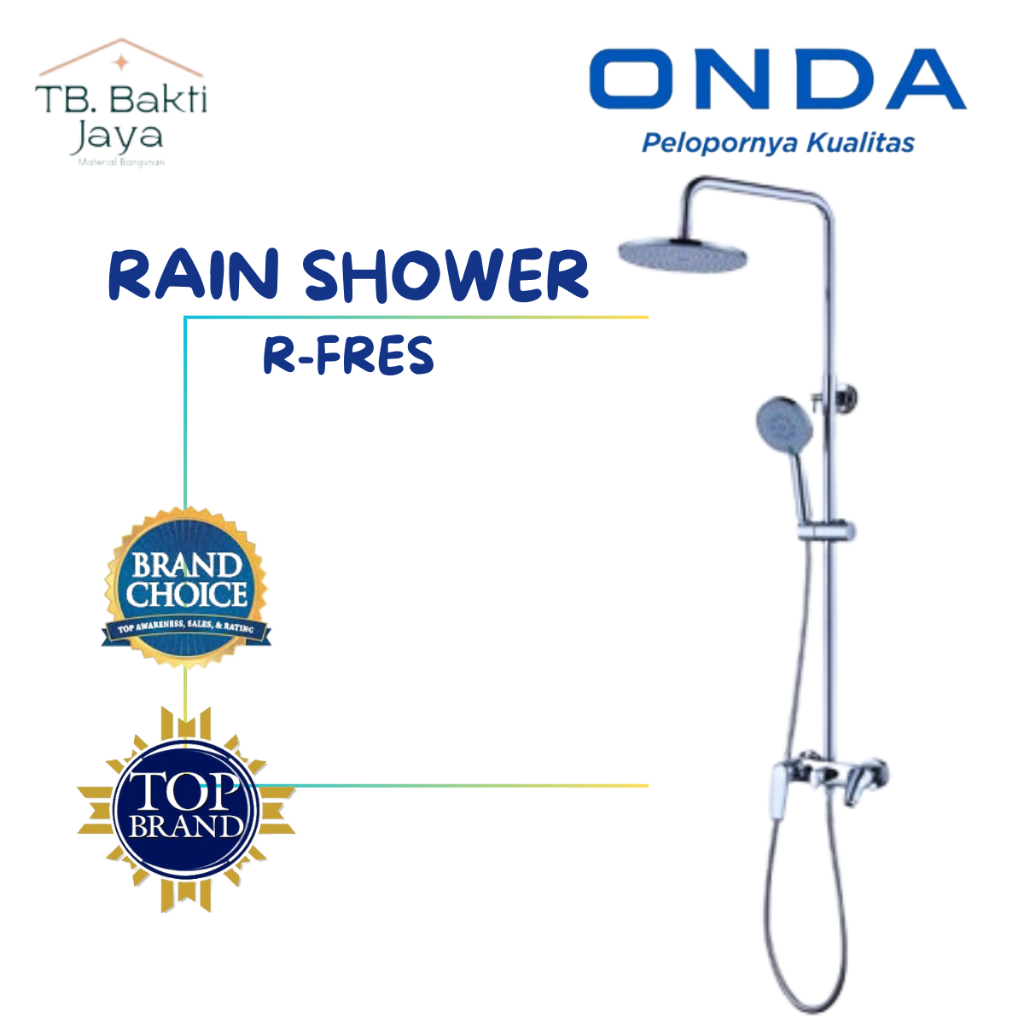 Jual ONDA SET RAIN SHOWER KAMAR MANDI ONDA TERBARU R-FRES | Shopee ...