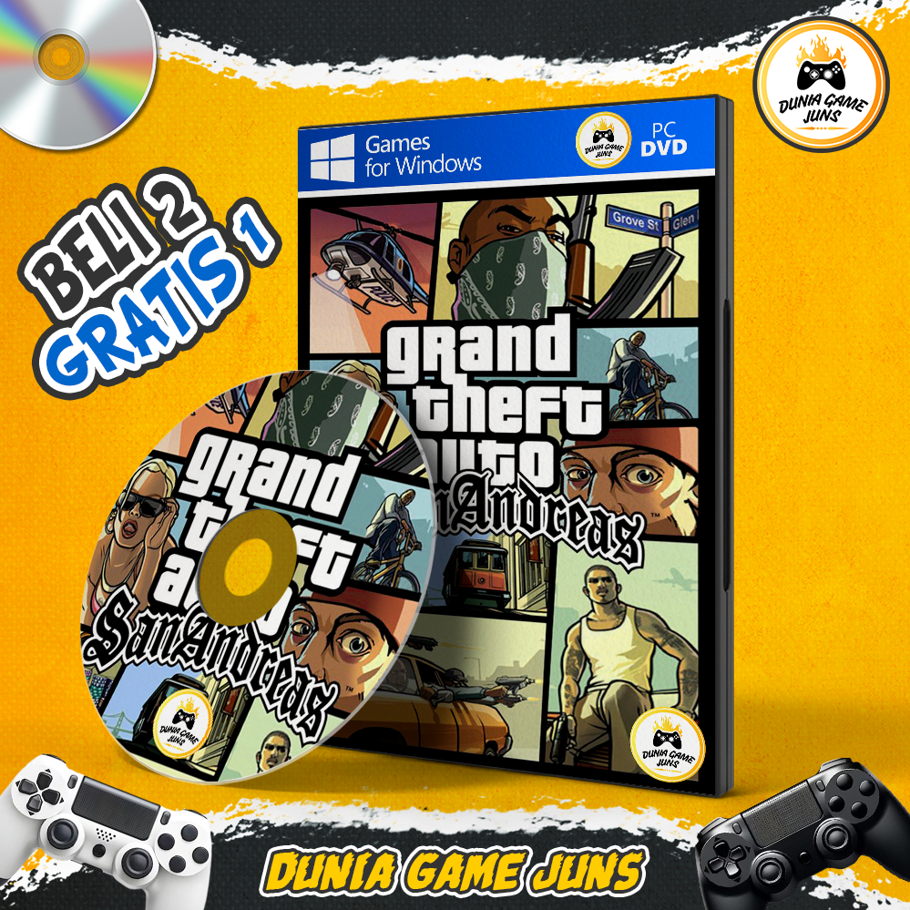 Jual GTA San Andreas | Grand Theft Auto San Andreas | CD/DVD | PC ...