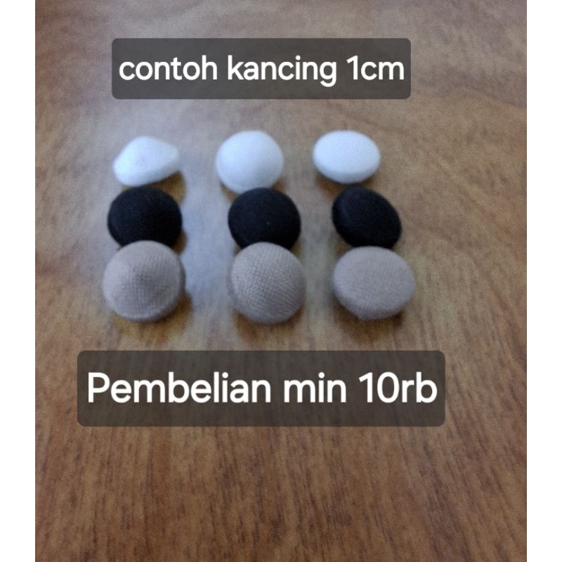 Jual Kancing bungkus kain 1cm = 10bj | Shopee Indonesia