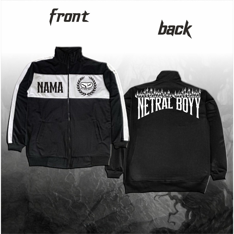 Jual Tracktop Motif Api Netral Boy Desain Simpel Bisa Custom Nama By ...
