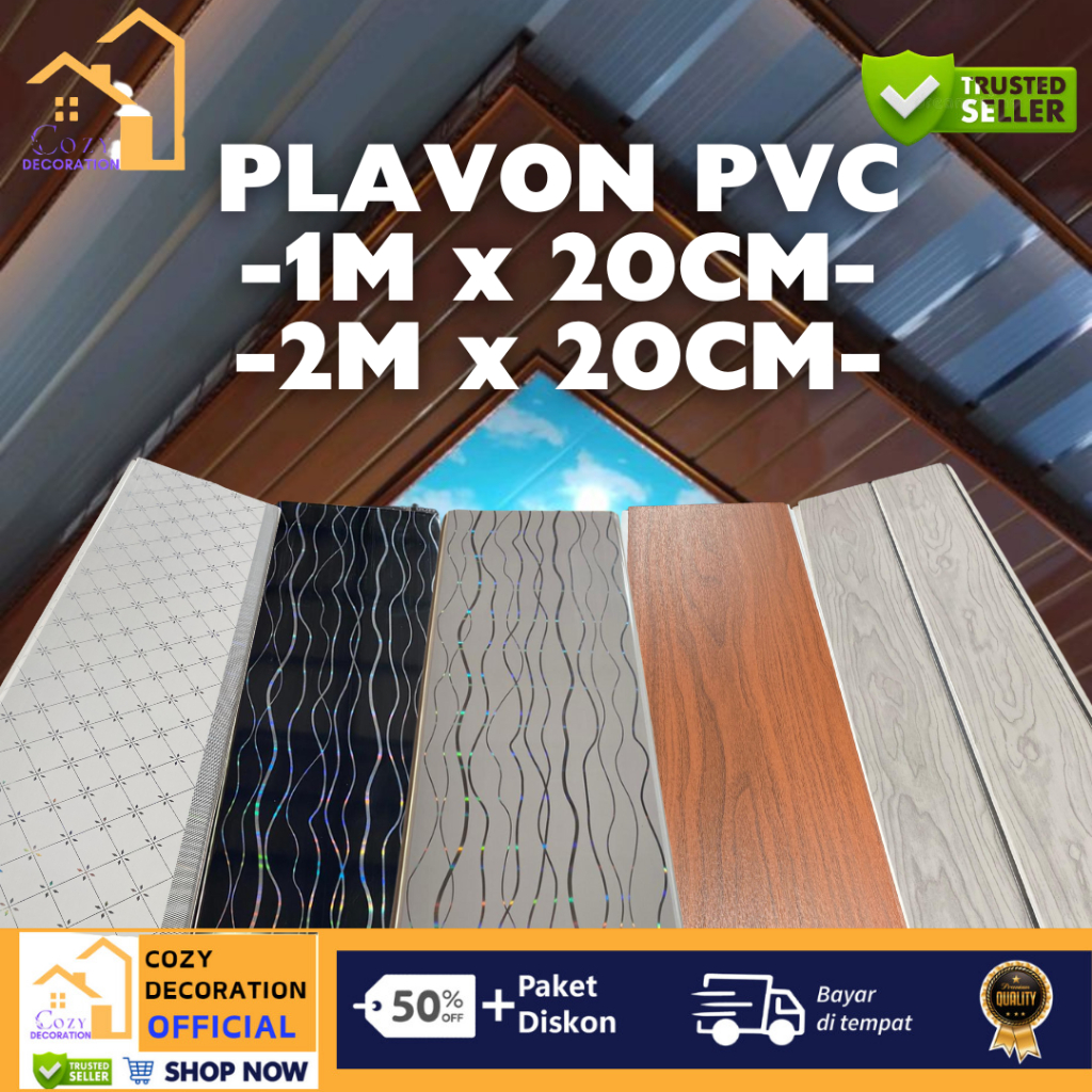 Jual [ PROMO ] PLAVON PVC UKURAN 1 DAN 2 METER TEBAL 8MM MINIMALIS ...