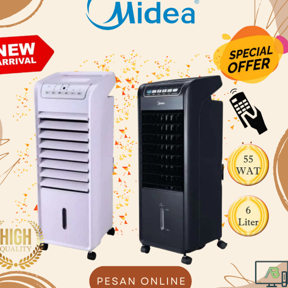 Jual MIDEA AIR COOLER AC 100 A (B) BLACK AC 100 A WHITE DENGAN REMOT ...