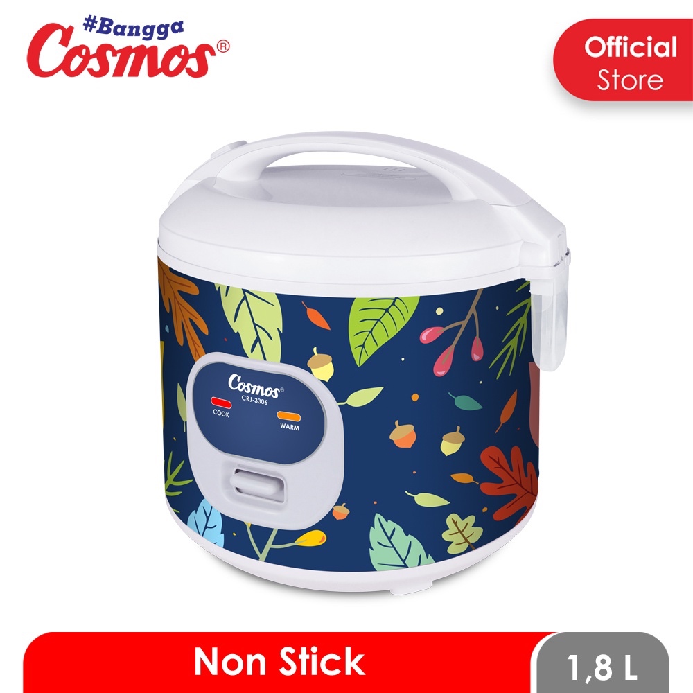 Jual Cosmos Rice Cooker Non Stick CRJ 3306 -1.8L | Shopee Indonesia