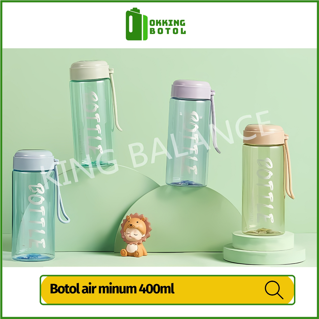 Jual BOTOL AIR MINUM SEKOLAH 400ML | TEMPAT AIR MINUM ANAK SEKOLAH 400ml BPA FREE QF-8051 ...
