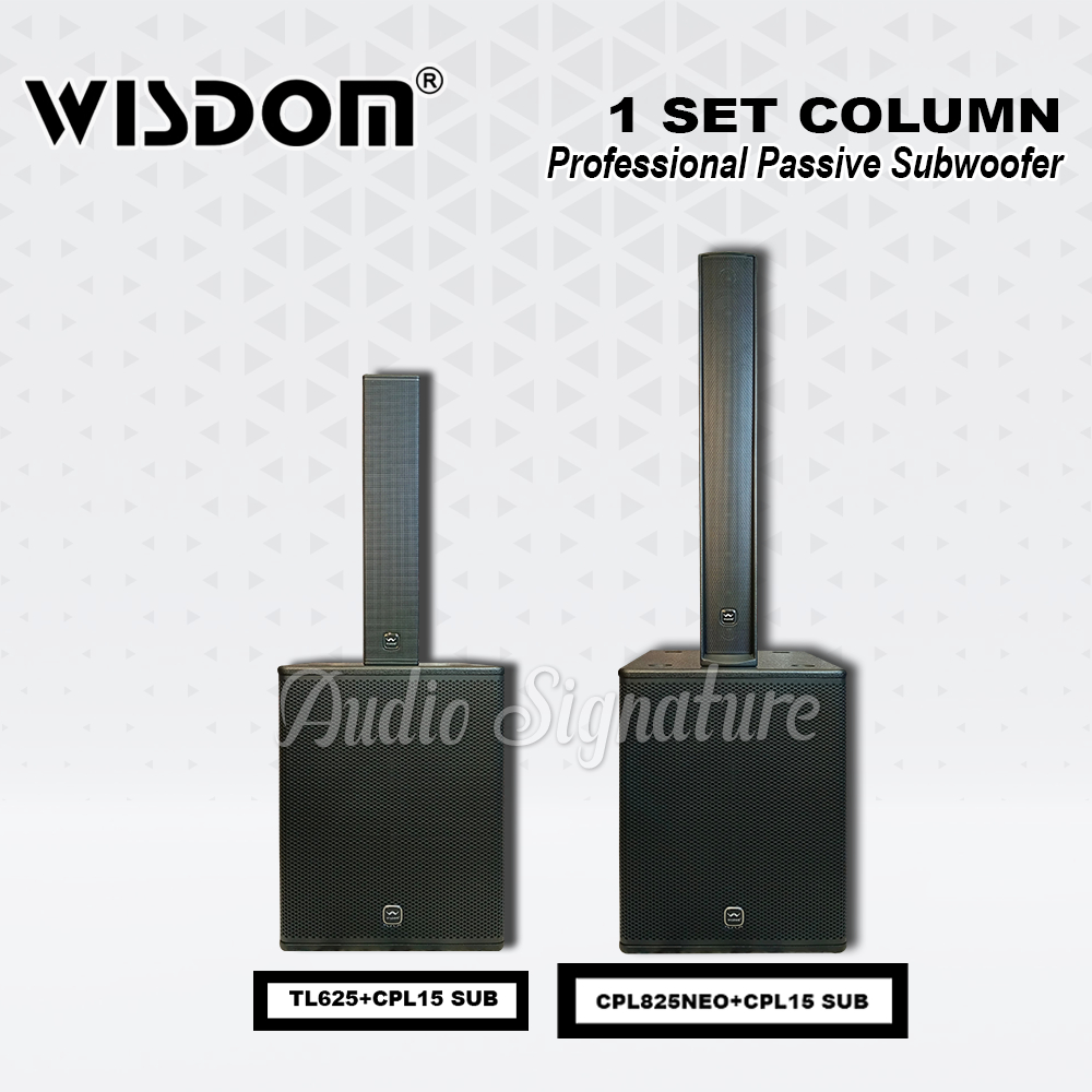 Jual Speaker Column WISDOM TL625 | TL 625 + Subwoofer CPL15SUB | CPL 15 ...