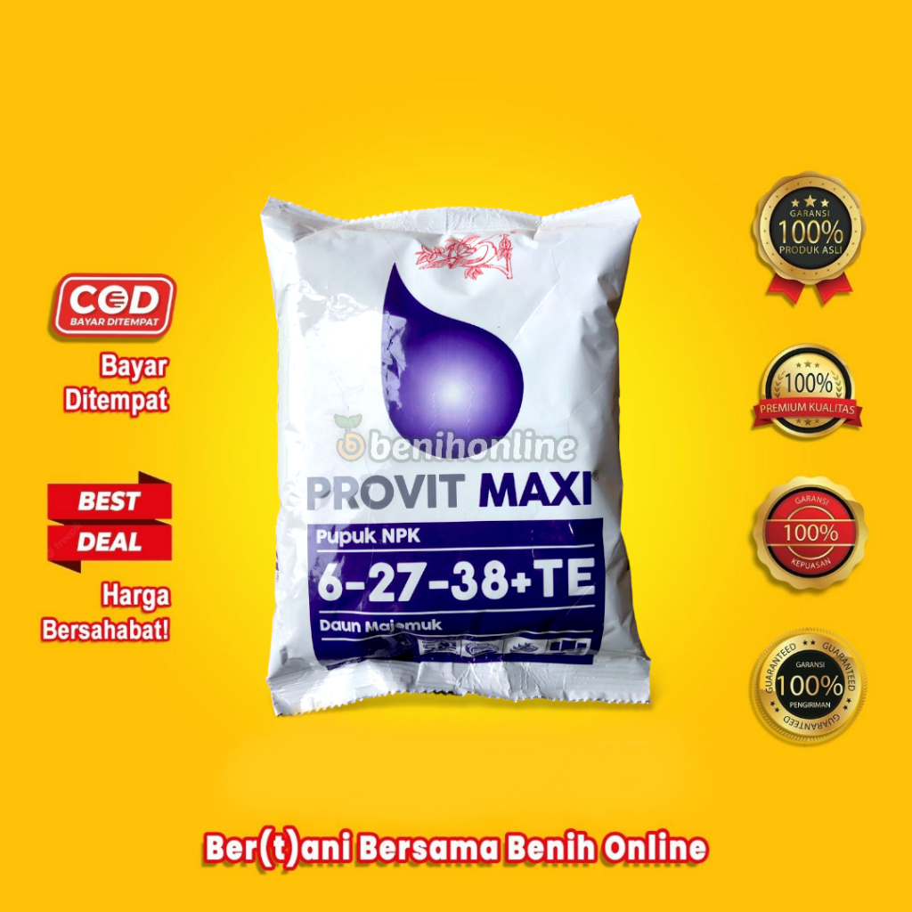 Jual PUPUK NPK MEROKE PROVIT MAXI 6-27-38+TE DAUN MAJEMUK 500 GRAM profit maxi | Shopee Indonesia