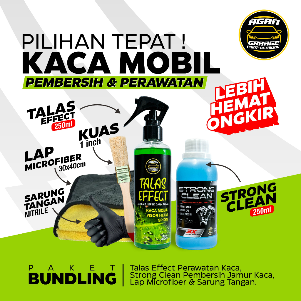Jual TALAS EFFECT STRONG CLEAN Paket Lengkap Perawatan Body dan Kaca ...