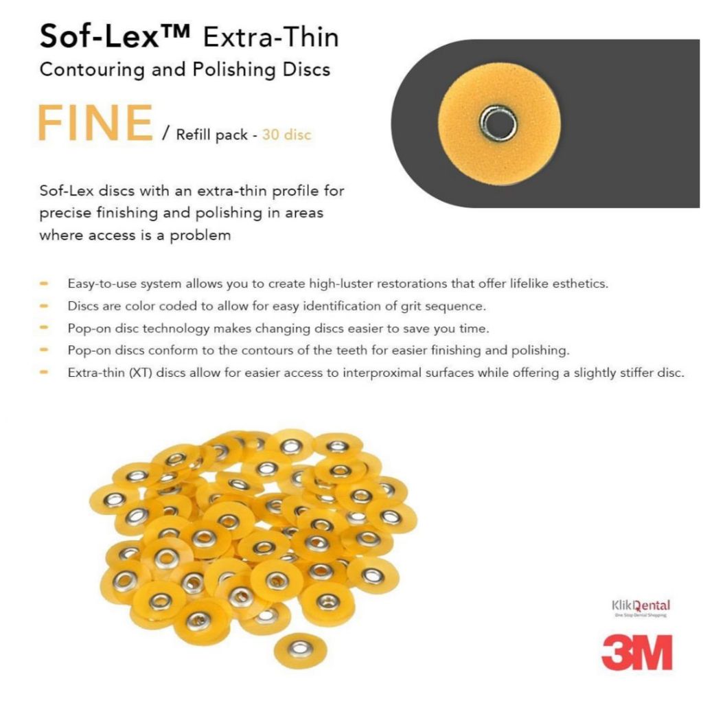 Jual KLIK DENTAL 3M ESPE Soflex Fine isi 30 disc ( Orange ) | Shopee ...