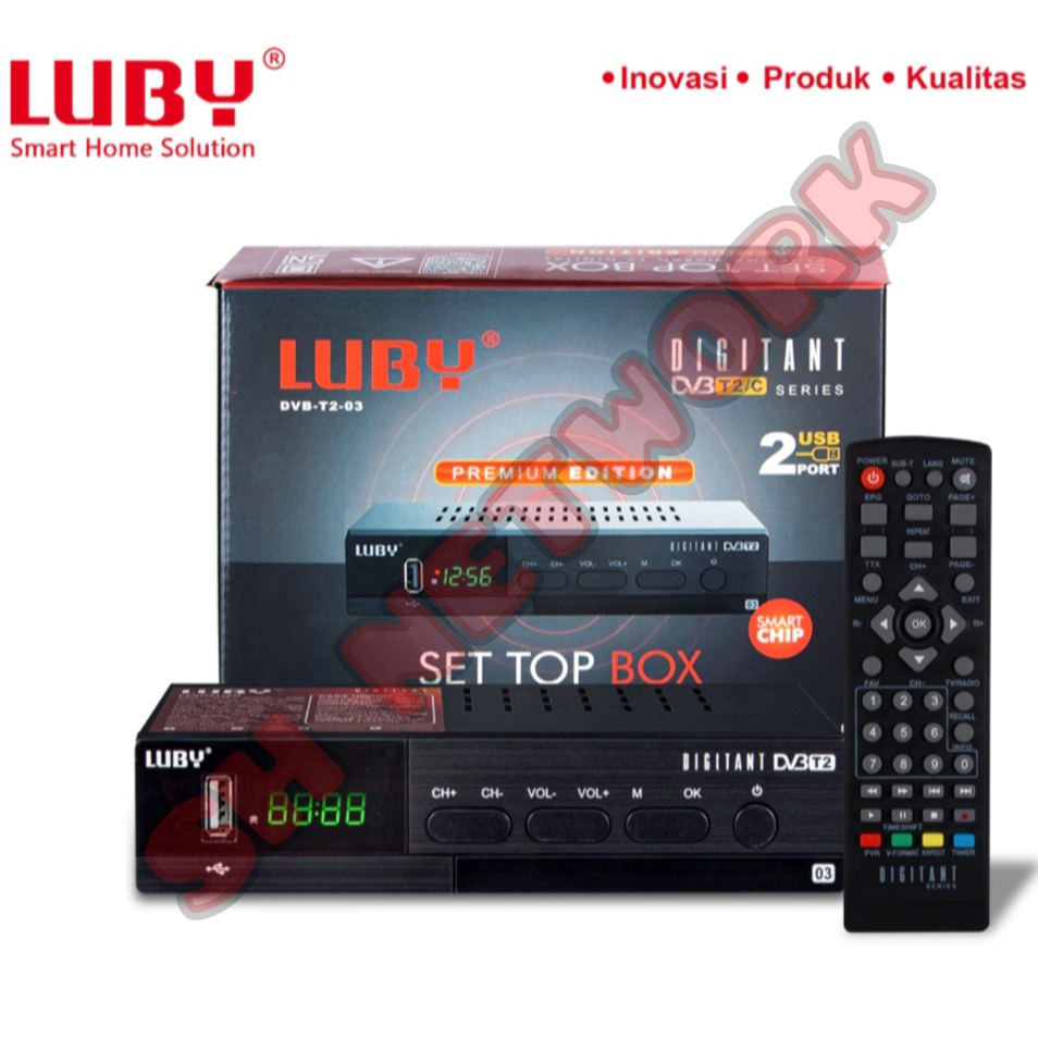 Jual Set Top Box Luby 01 02 03 STB 5Star STB100 DVB T2 Matrix Apple Merah TV Digital Super HD ...