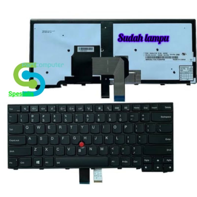 Jual Keyboard Original Lenovo ThinkPad E440 T440 T440S T440P E431 T450 ( backlight) sudah lampu ...