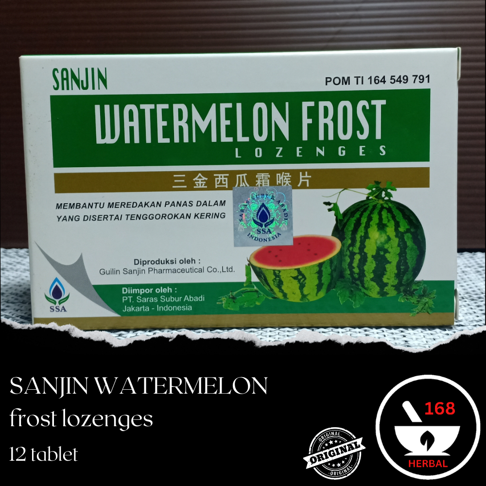 Jual SANJIN WATERMELON frost lozenges / OBAT BATUK HISAP | Shopee Indonesia