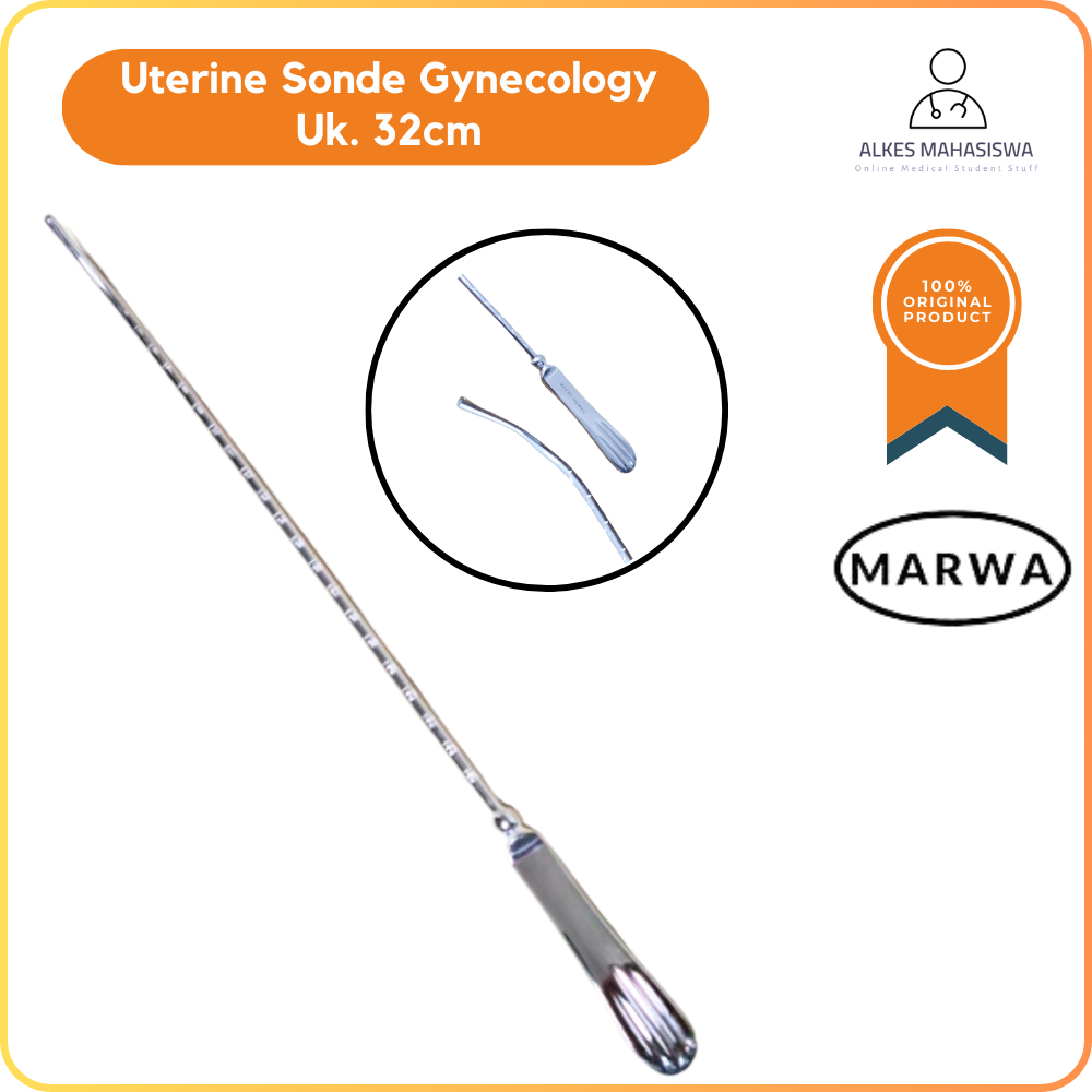 Jual Uterine Sonde Gynecology Pengukur Panjang Rahim 32cm Marwa ...