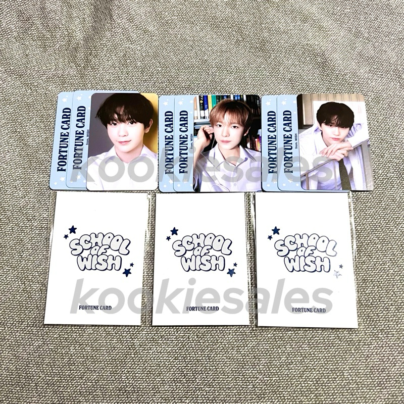 Jual Photocard PC NCT WISH Fortune Card Scratch MD Fanmeeting School of Wish Merchandise Ready ...