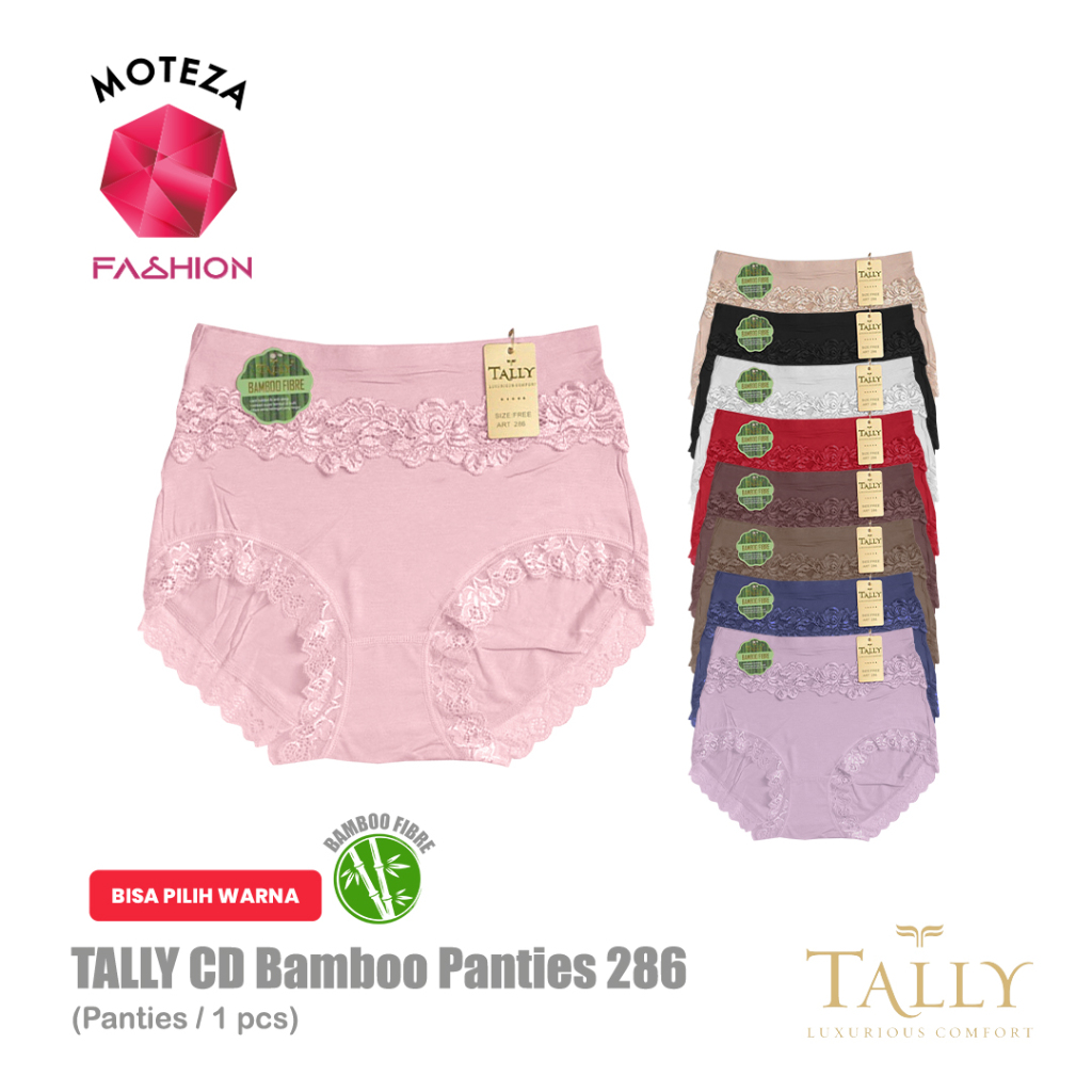 Jual Tally 286 CD Celana Dalam Wanita Katun Bamboo Bambu Renda Lace Panties | Free Size Fit to ...