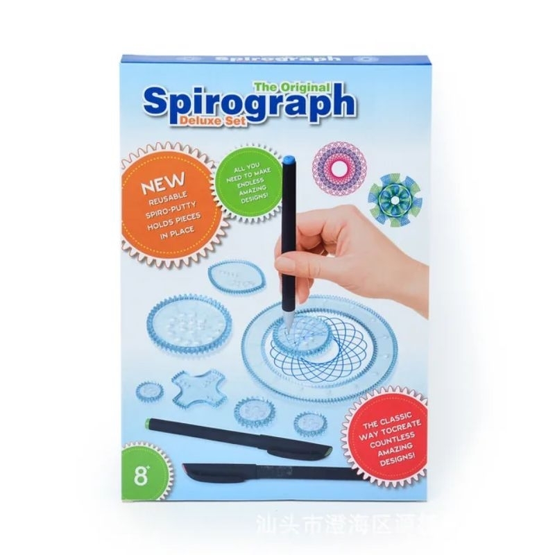 Jual sprirograph geometric art/penggaris spirograf/penggaris menggambar ...