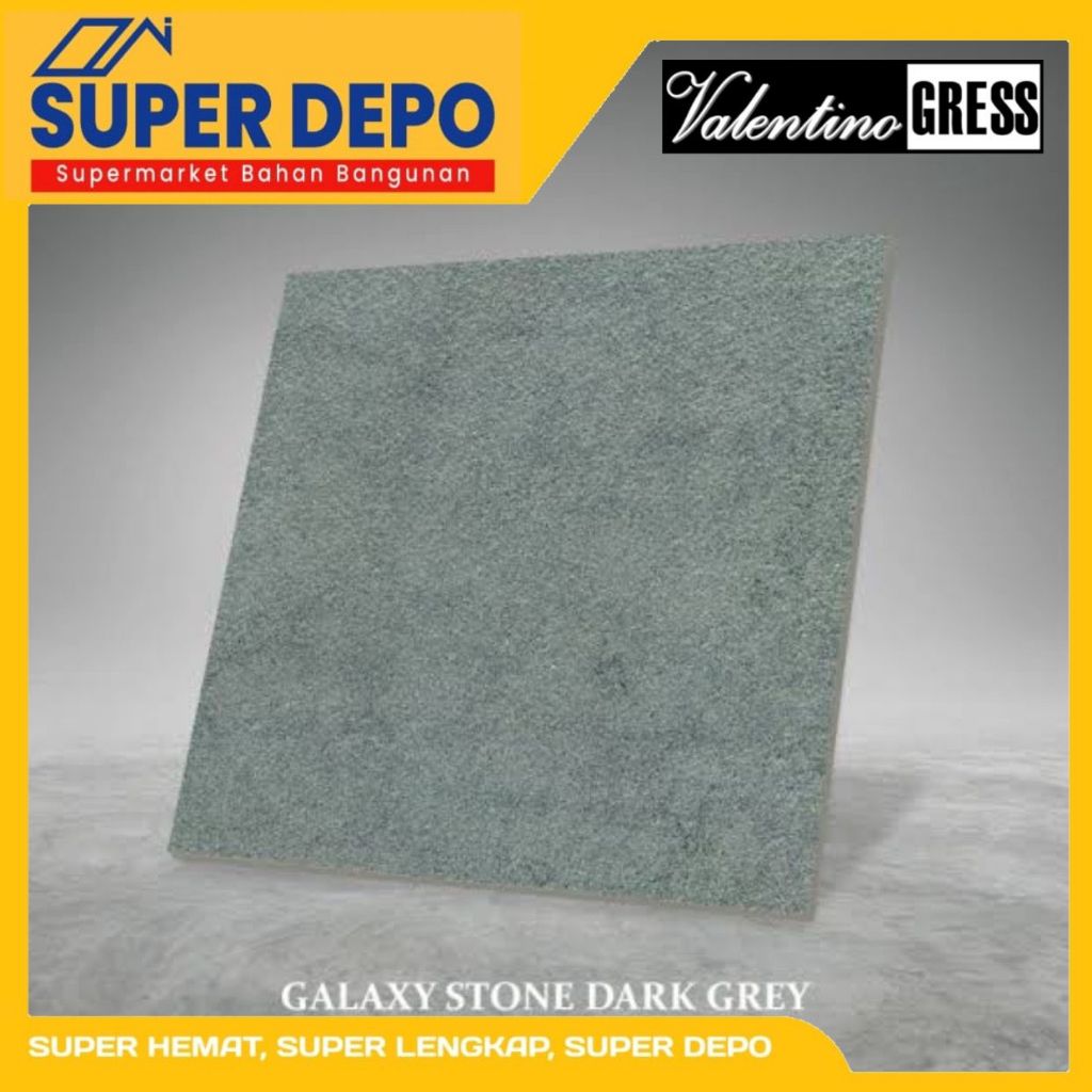 Jual GRANIT VALENTINO GRESS 60X60 CM - N GALAXY STONE DARK GREY | Shopee Indonesia