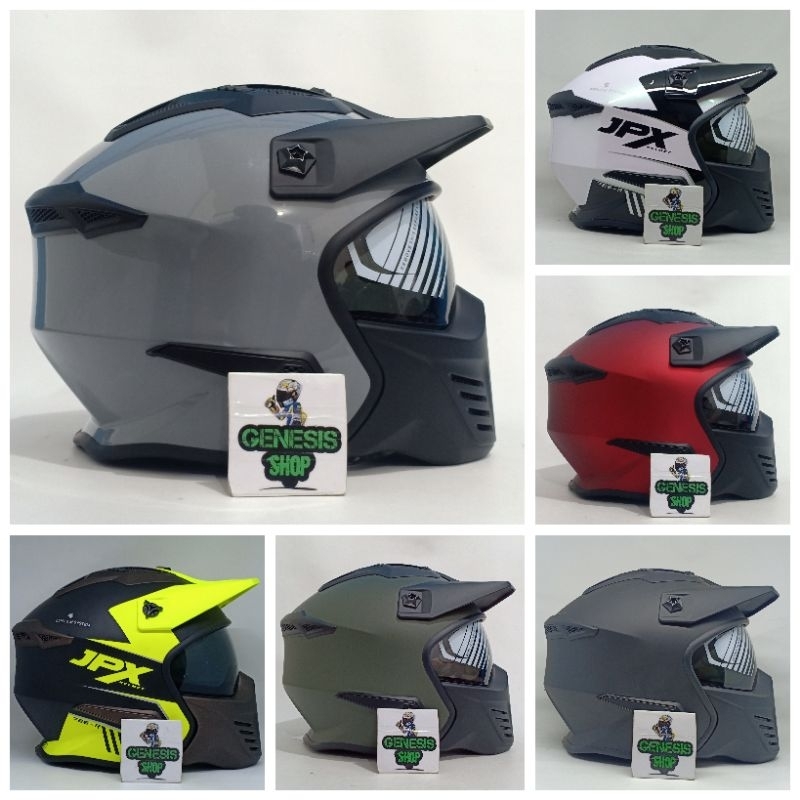 Jual Helm JPX full face helm JPX MX 726R solid polos | Shopee Indonesia