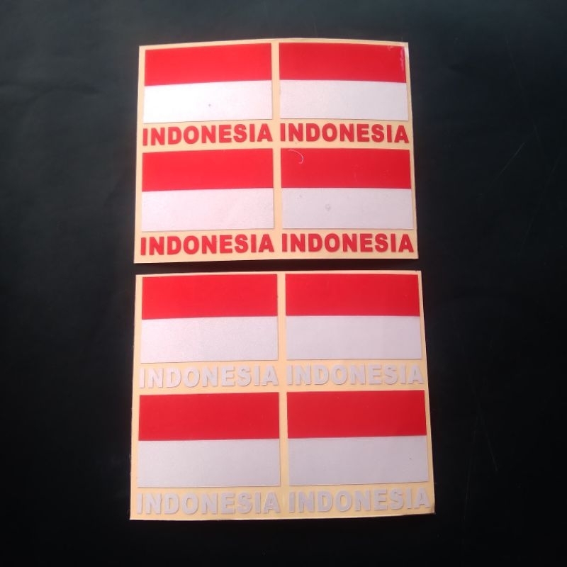 Jual Sticker BENDERA MERAH PUTIH BENDERA INDONESIA ISI 4 KECIL KECIL ...