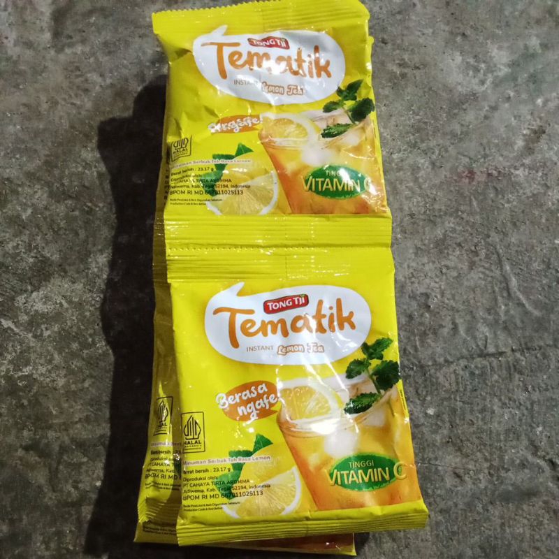 Jual Tematik Instant Lemon Tea tinggi Vit C (1renceng isi 10sachet ...