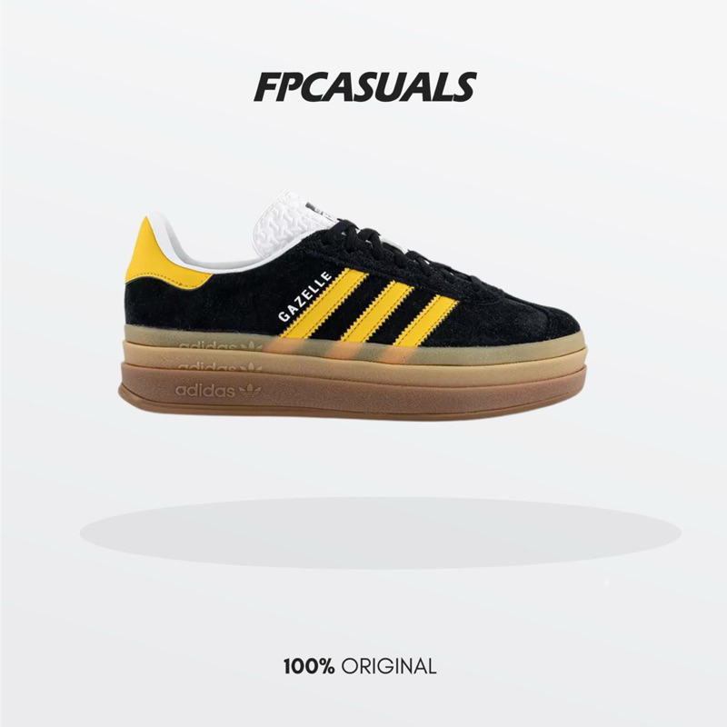 Jual Adidas Gazelle Bold Black Yellow BNIB Original IE0422 | Shopee ...