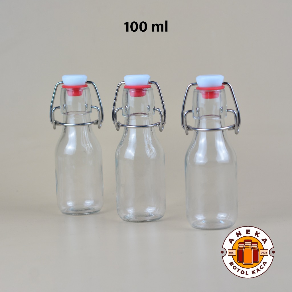 Jual Botol Kaca 100ml Tebal dengan Tutup Swing Kedap Udara – Botol ...