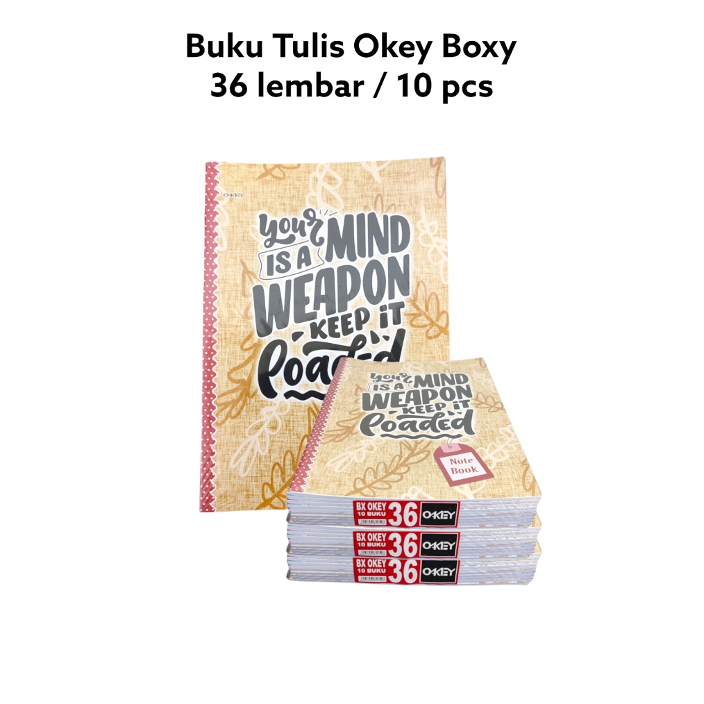 Jual KODE R15Z Buku Tulis Boxy Okey 36 Lembar Isi 1 Pcs Ukuran B5 Motif ...