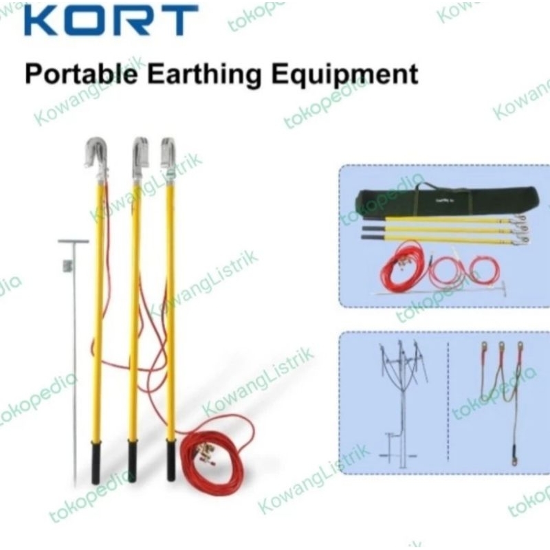 Jual Grounding Set 20KV 3 Stick / Grounding PLN Merek KORT | Shopee ...