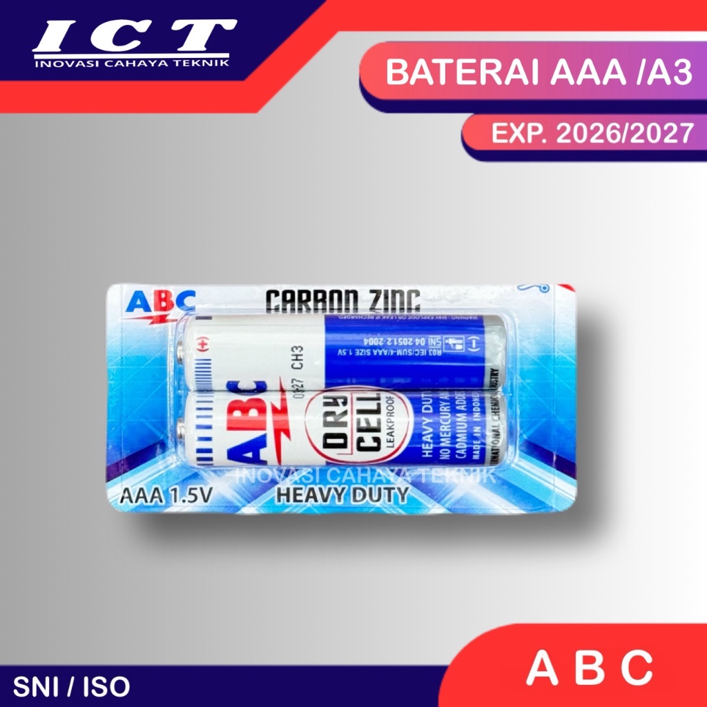 Jual Baterai ABC A3 / Baterai ABC AAA / Baterai A3 Kecil | Shopee Indonesia