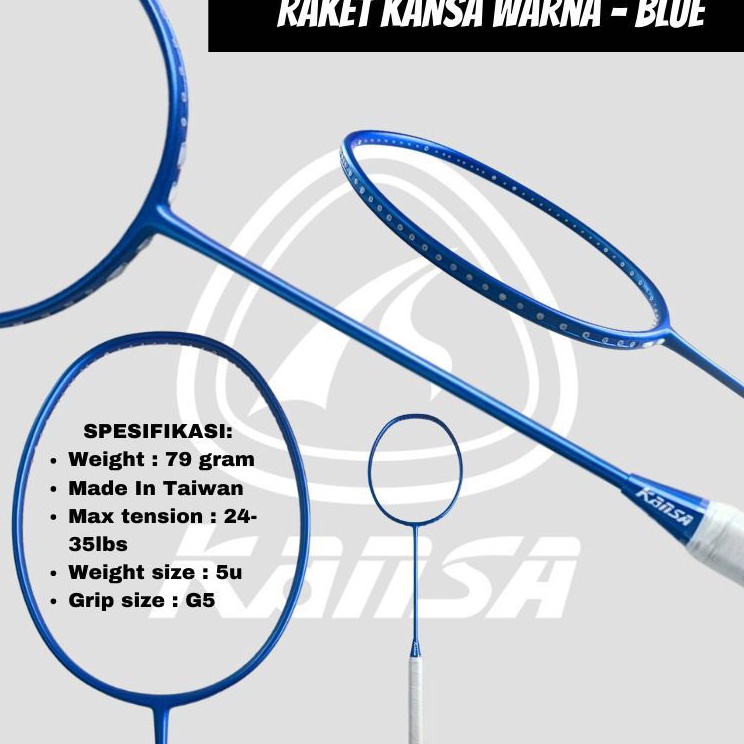 Jual Produk Favorit RAKET BADMINTON KANSA WARNA 5U 2435 LBS FULL CARBON ...