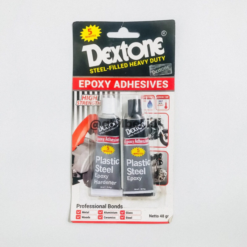 Jual Dextone Steel Filled Heavy Duty (Epoxy Adhesives) / Lem Besi Epoxy ...