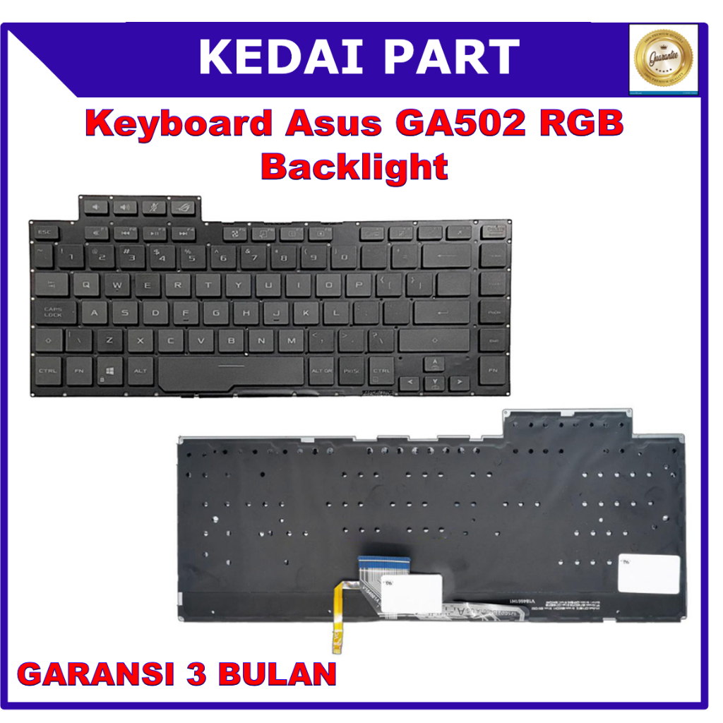 Jual Keyboard Asus ROG Zephyrus GA502 GX502 GA502D GA502DU GA502G RGB ...