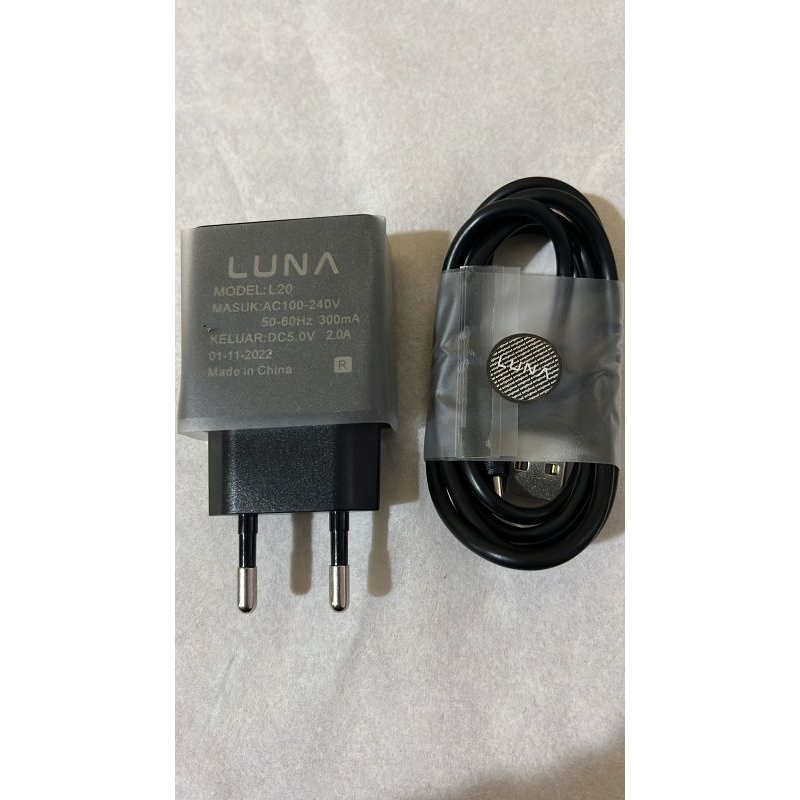 Jual Travel Charger dan kabel USB Luna G9/V6/G60X Original (type C ...