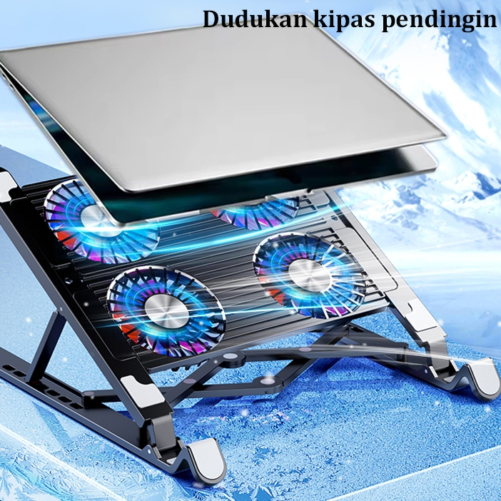 Jual Laptop Stand Holder Portable Cooling Pad Gaming Fan Kipas ...