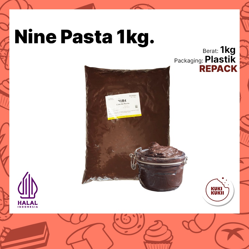 Jual The Nine Coklat Pasta 1kg Ekonomis | Filling Coklat Pasta Nine 1 ...