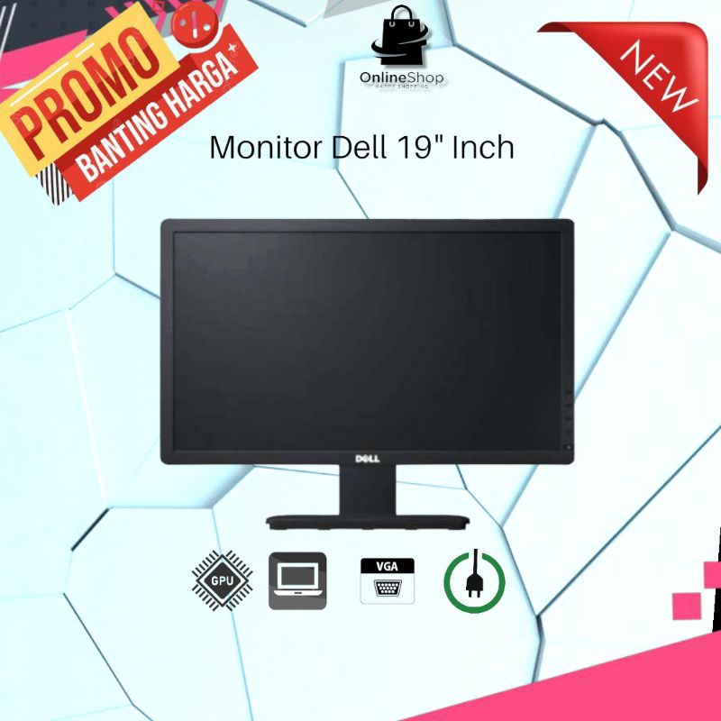 Jual Monitor LED 19" inch Wide Dell Murah Berkualitas | Shopee Indonesia