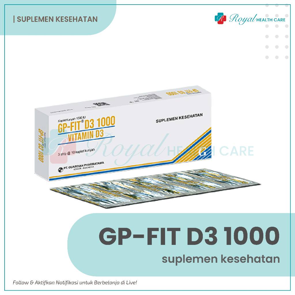 Jual GP-FIT D3 1000 IU TABLET Untuk Suplemen Kesehatan | Shopee Indonesia
