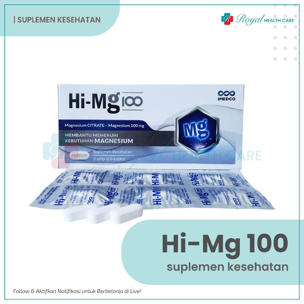 Jual HI - MG 100 Tablet Membantu Memenuhi Kebutuhan Magnesium | Shopee ...