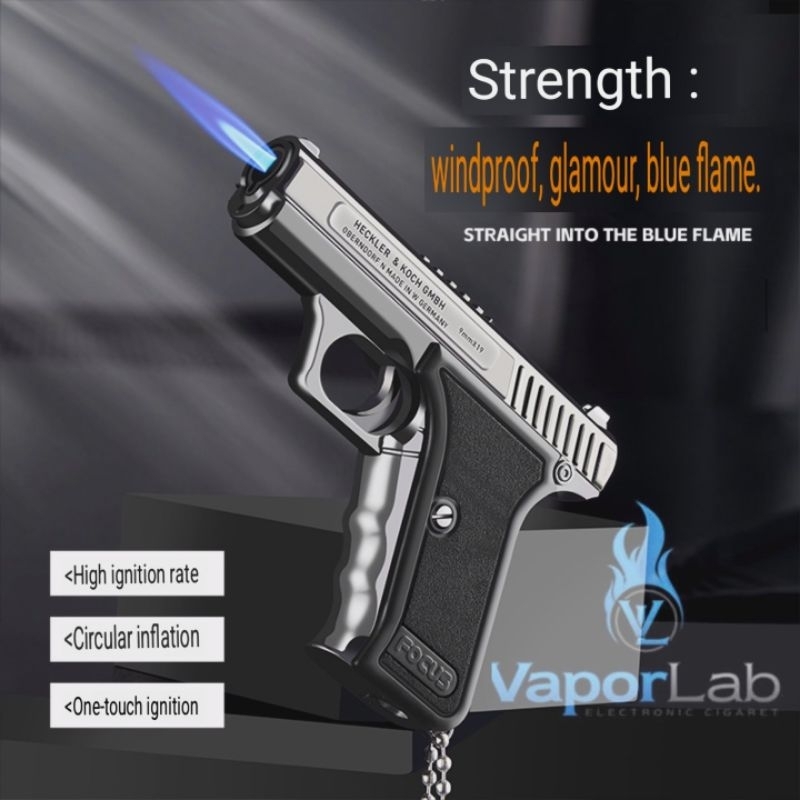 Jual korek api bara las gantungan kunci pistol key chain mini gun ...