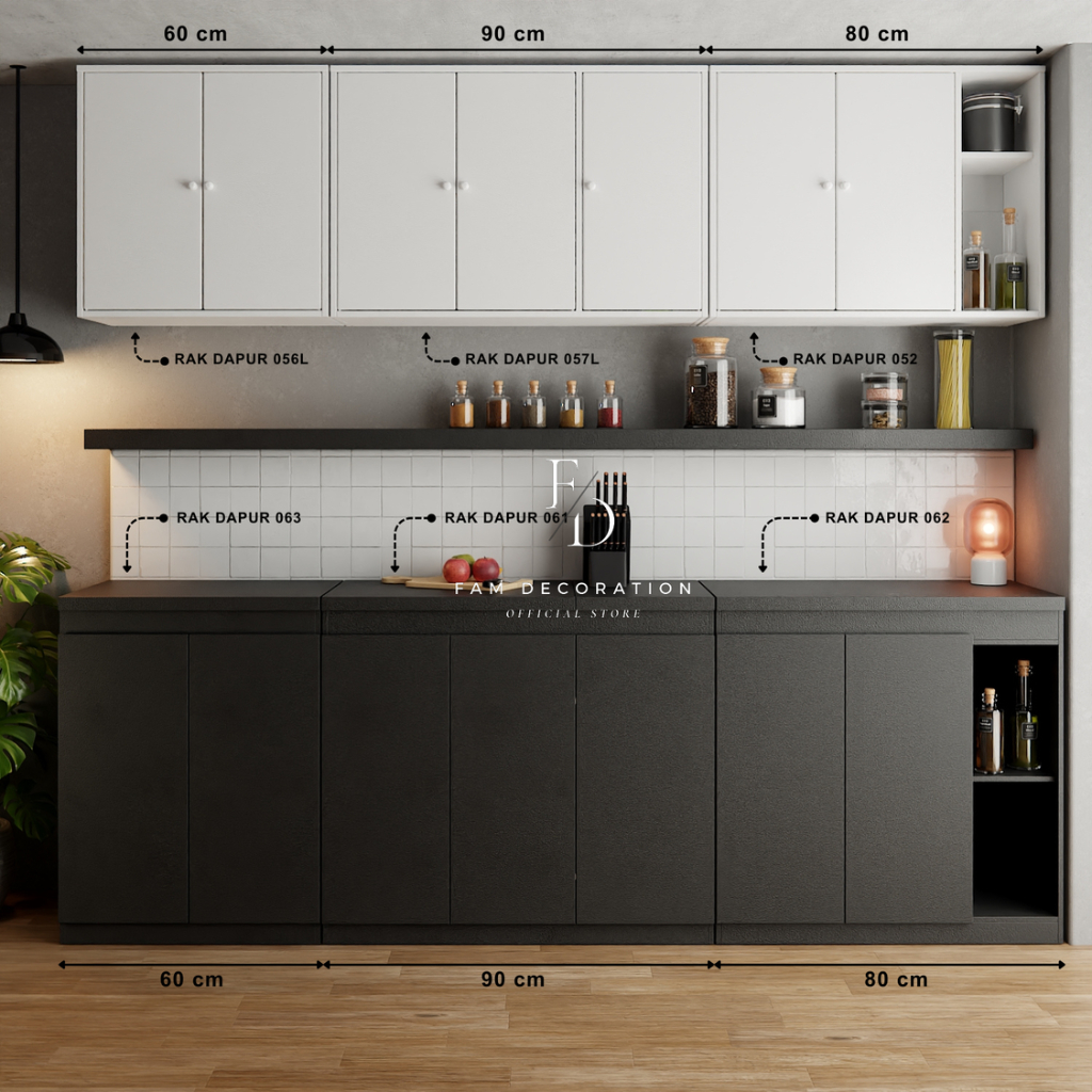 Jual Kitchen Set Minimalis Atas Bawah Lemari Gantung Dapur Rak Dapur ...