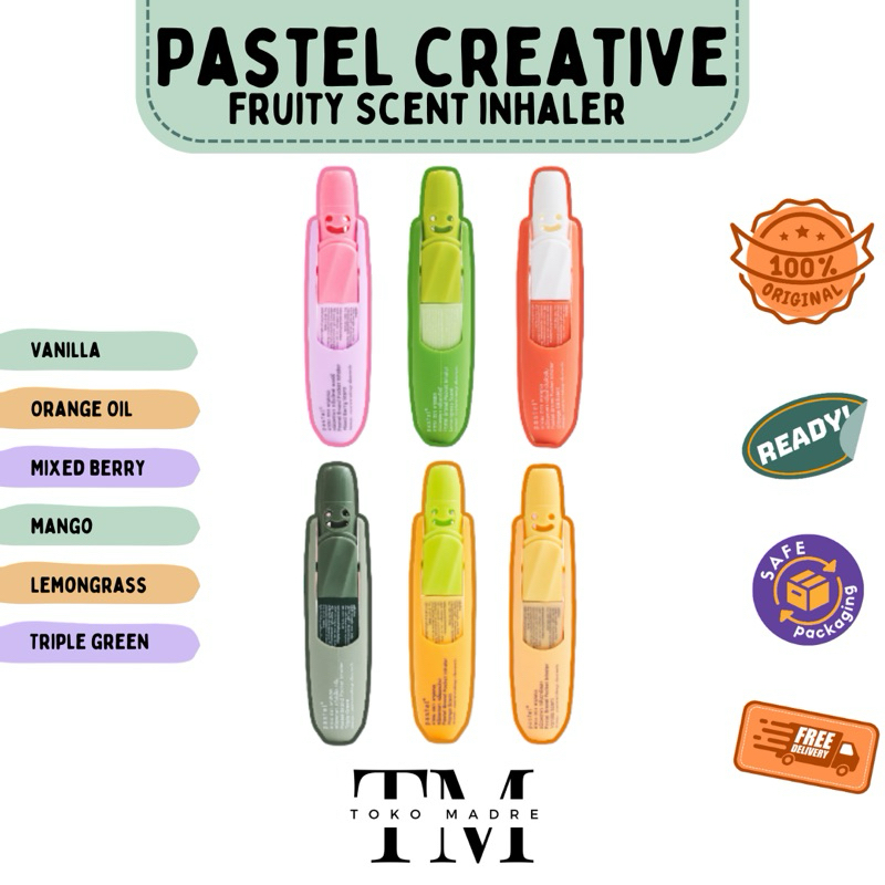 Jual [FREE STRAP] MADRE - Fruity Scent Pocket Inhaler by Pastel (Orange ...
