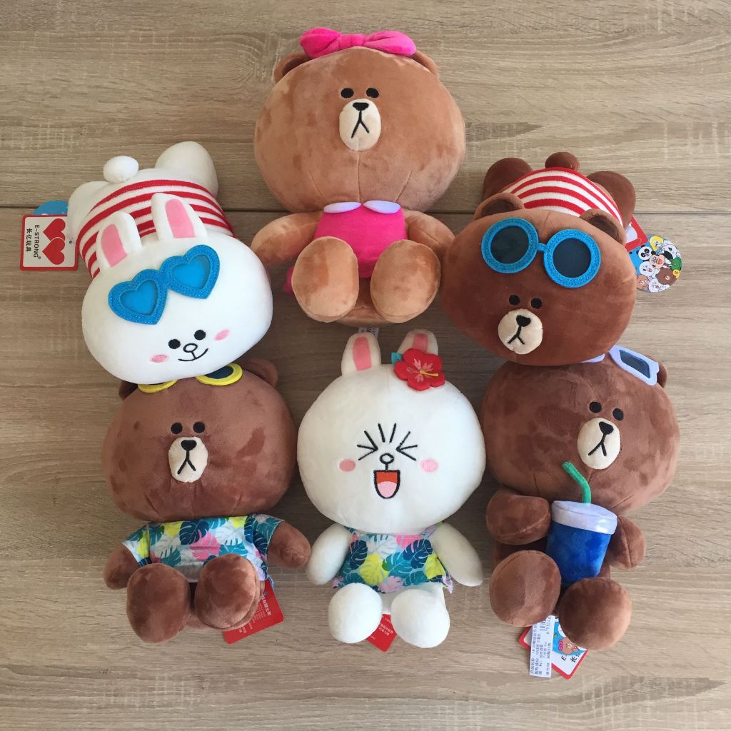 Jual Boneka beruang coklat kelinci putih kartun korea plush original ...